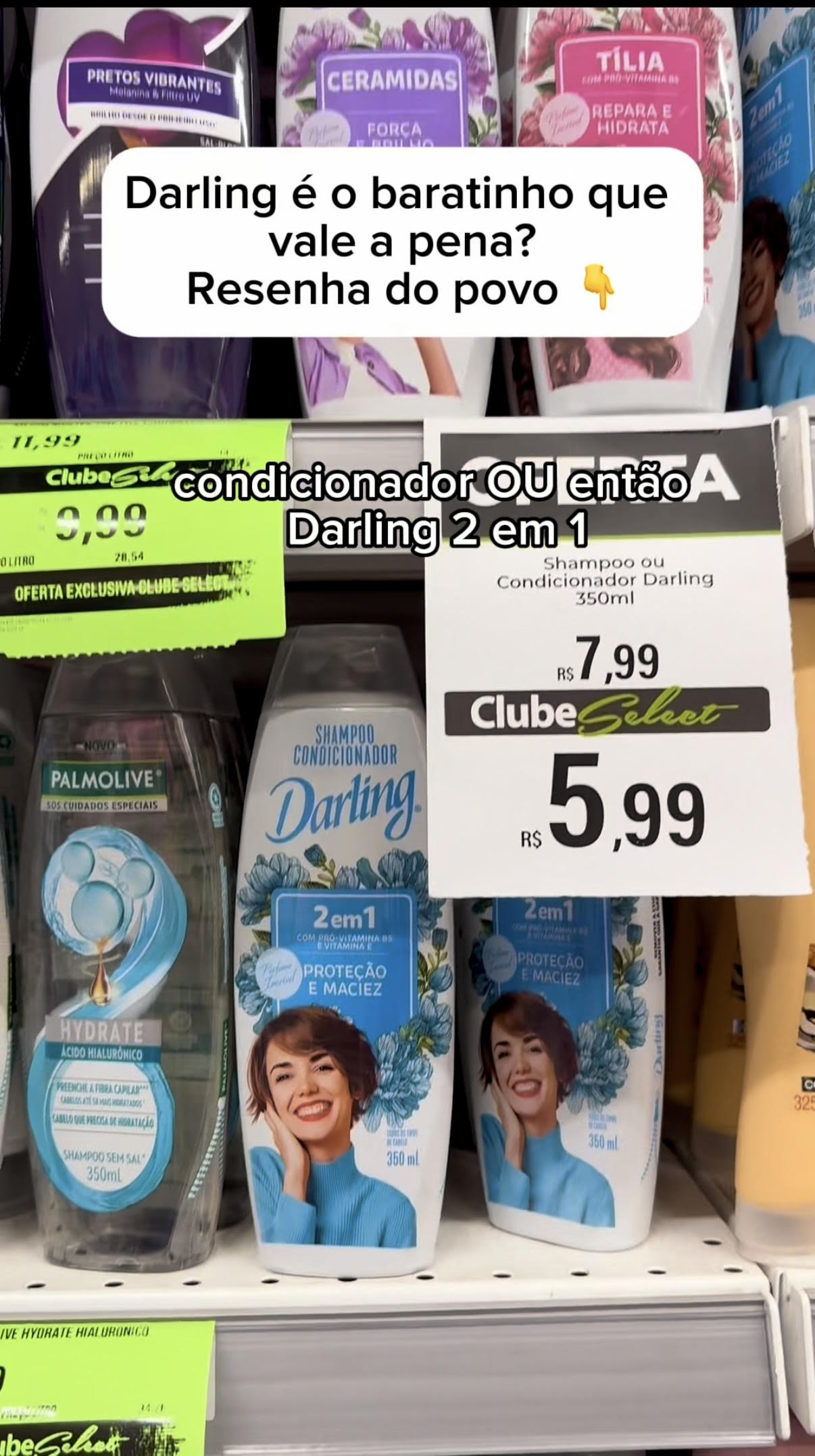 Resenha Darling Shampoo, Condicionador e 2 em 1: Baratinho de farmácia ...